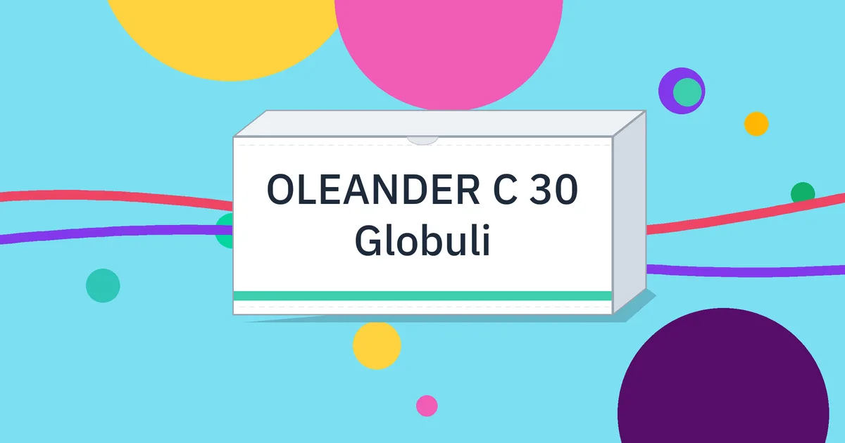Symbolbild: Packung mit der Aufschrift OLEANDER C 30 Globuli (PZN 04230091) – Verfügbarkeit und Bezug in Apotheken in Frankfurt am Main