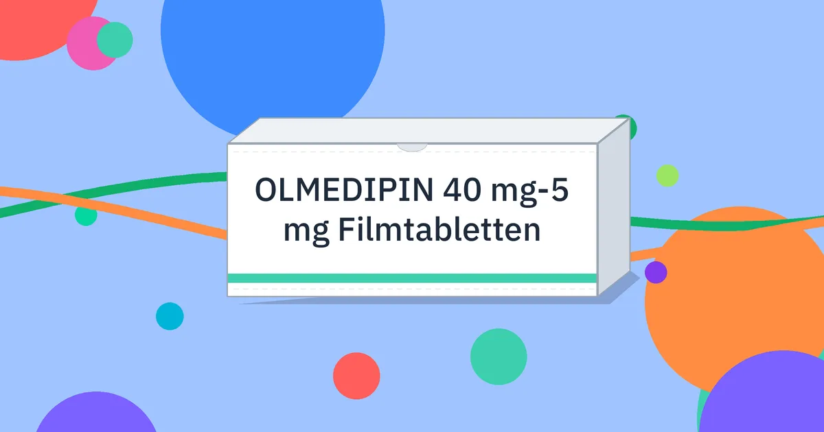 Symbolbild: Packung mit der Aufschrift OLMEDIPIN 40 mg-5 mg Filmtabletten (PZN 13752658) – Verfügbarkeit und Bezug in Apotheken in Frankfurt am Main