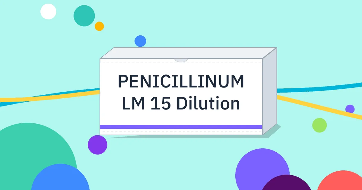 Symbolbild: Packung mit der Aufschrift PENICILLINUM LM 15 Dilution (PZN 12977272) – Verfügbarkeit und Bezug in Apotheken in Frankfurt am Main