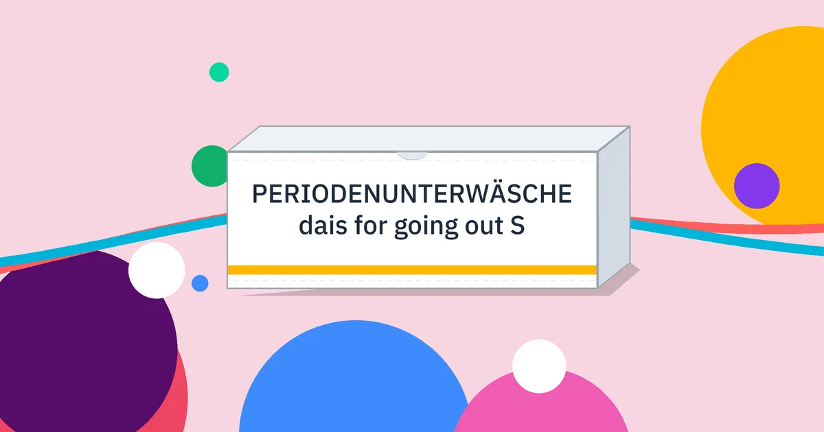 Symbolbild: Packung mit der Aufschrift PERIODENUNTERWÄSCHE dais for going out S (PZN 18331275) – Verfügbarkeit und Bezug in Apotheken in Frankfurt am Main