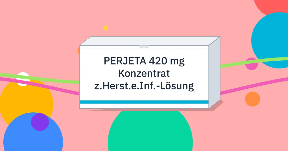 Symbolbild: Packung mit der Aufschrift PERJETA 420 mg Konzentrat z.Herst.e.Inf.-Lösung (PZN 20014004) – Verfügbarkeit und Bezug in Apotheken in Frankfurt am Main