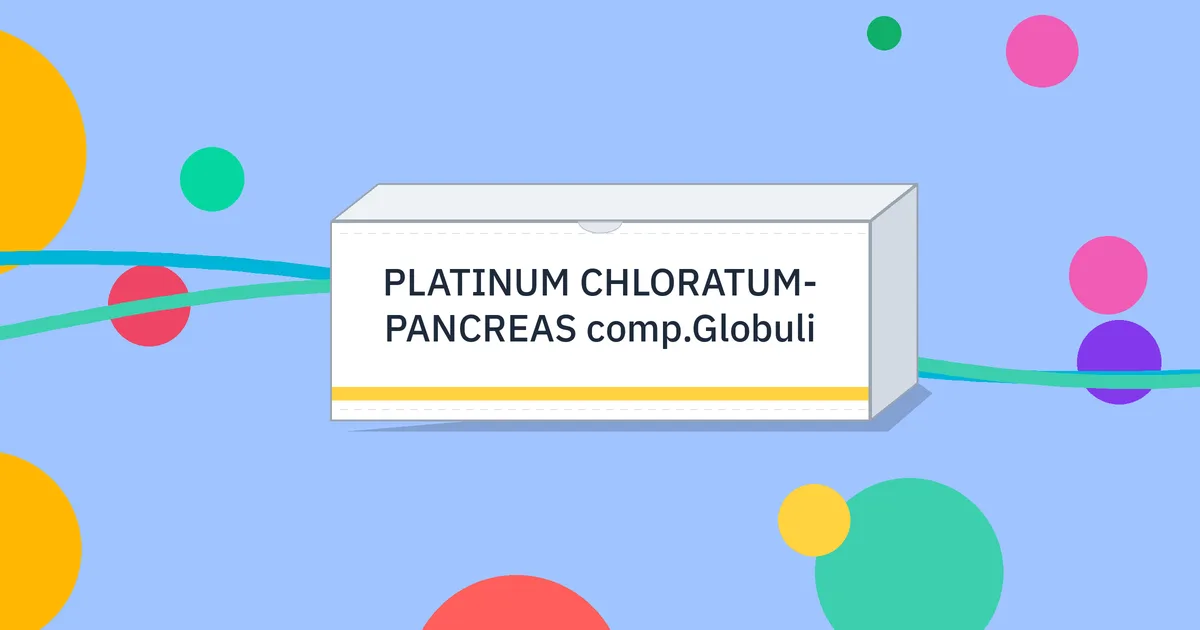 Symbolbild: Packung mit der Aufschrift PLATINUM CHLORATUM-PANCREAS comp.Globuli (PZN 08787057) – Verfügbarkeit und Bezug in Apotheken in Frankfurt am Main