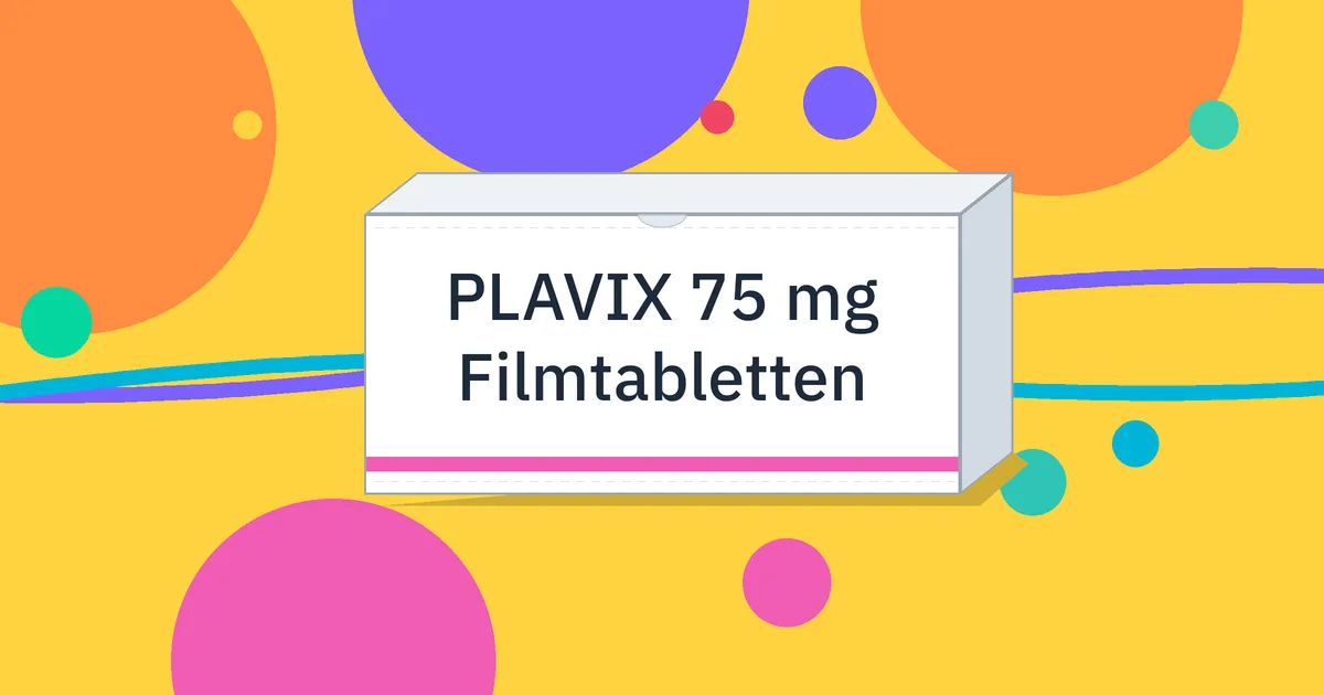 Symbolbild: Packung mit der Aufschrift PLAVIX 75 mg Filmtabletten (PZN 07770764) – Verfügbarkeit und Bezug in Apotheken in Frankfurt am Main