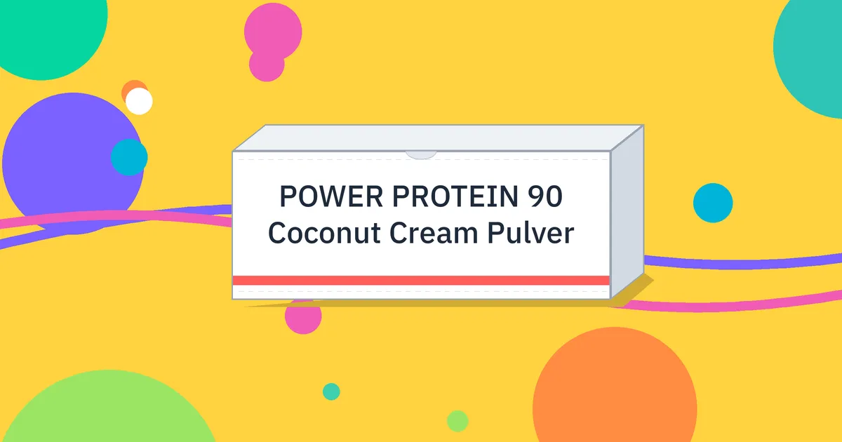 Symbolbild: Packung mit der Aufschrift POWER PROTEIN 90 Coconut Cream Pulver (PZN 09212198) – Verfügbarkeit und Bezug in Apotheken in Frankfurt am Main