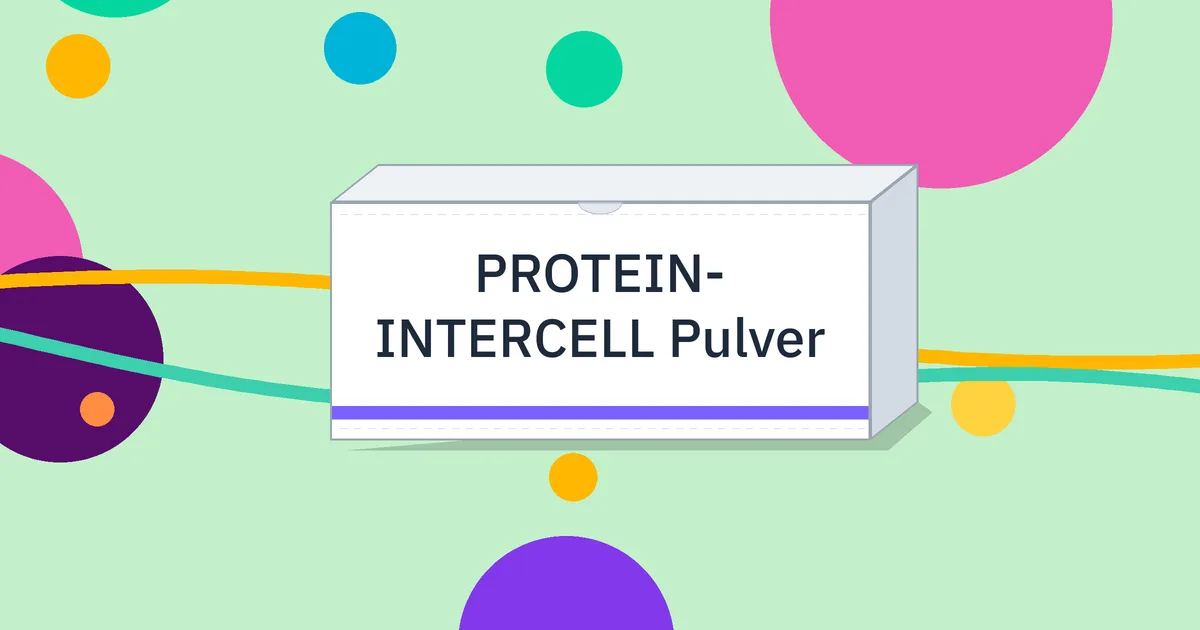 Symbolbild: Packung mit der Aufschrift PROTEIN-INTERCELL Pulver (PZN 18910665) – Verfügbarkeit und Bezug in Apotheken in Frankfurt am Main