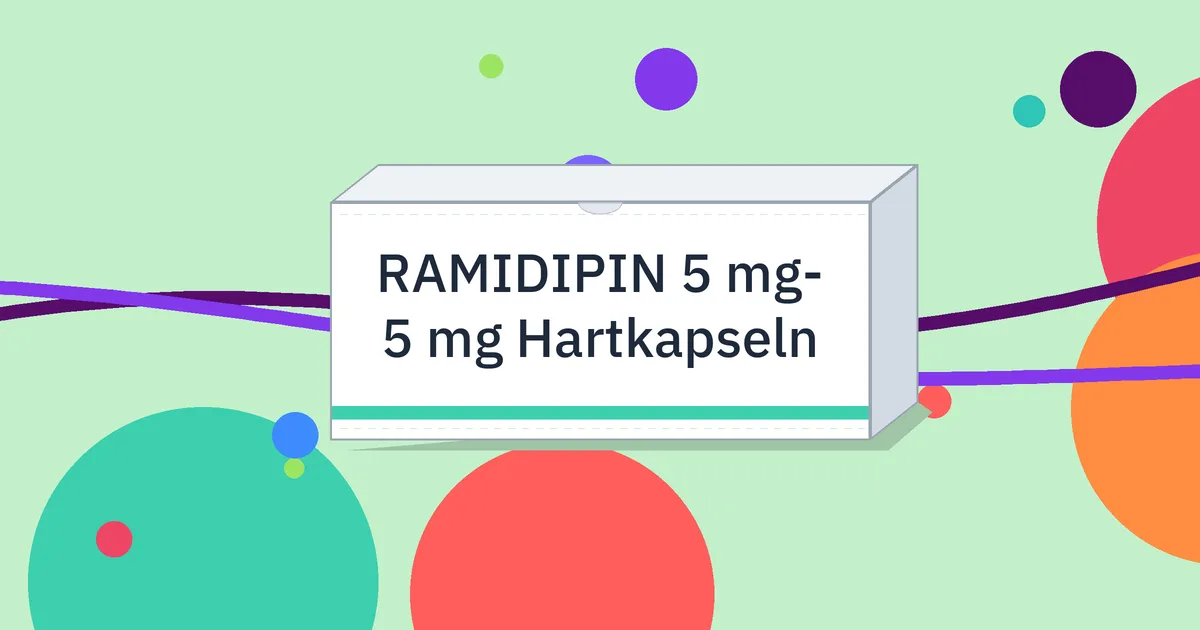Symbolbild: Packung mit der Aufschrift RAMIDIPIN 5 mg-5 mg Hartkapseln (PZN 12520489) – Verfügbarkeit und Bezug in Apotheken in Frankfurt am Main