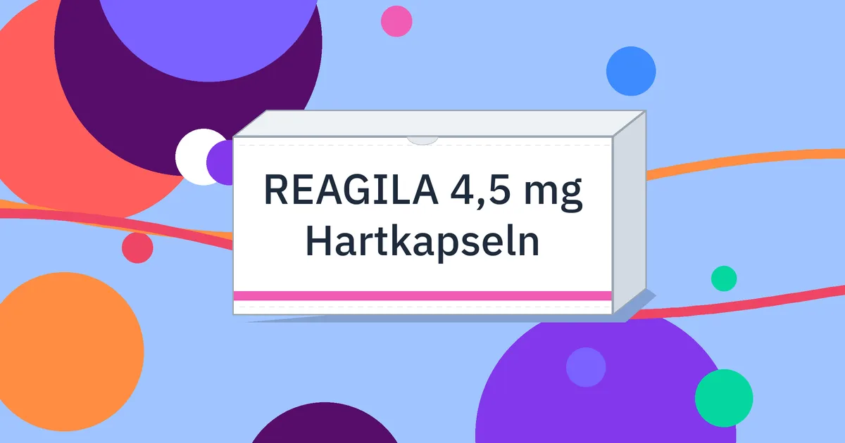 Symbolbild: Packung mit der Aufschrift REAGILA 4,5 mg Hartkapseln (PZN 16335748) – Verfügbarkeit und Bezug in Apotheken in Frankfurt am Main