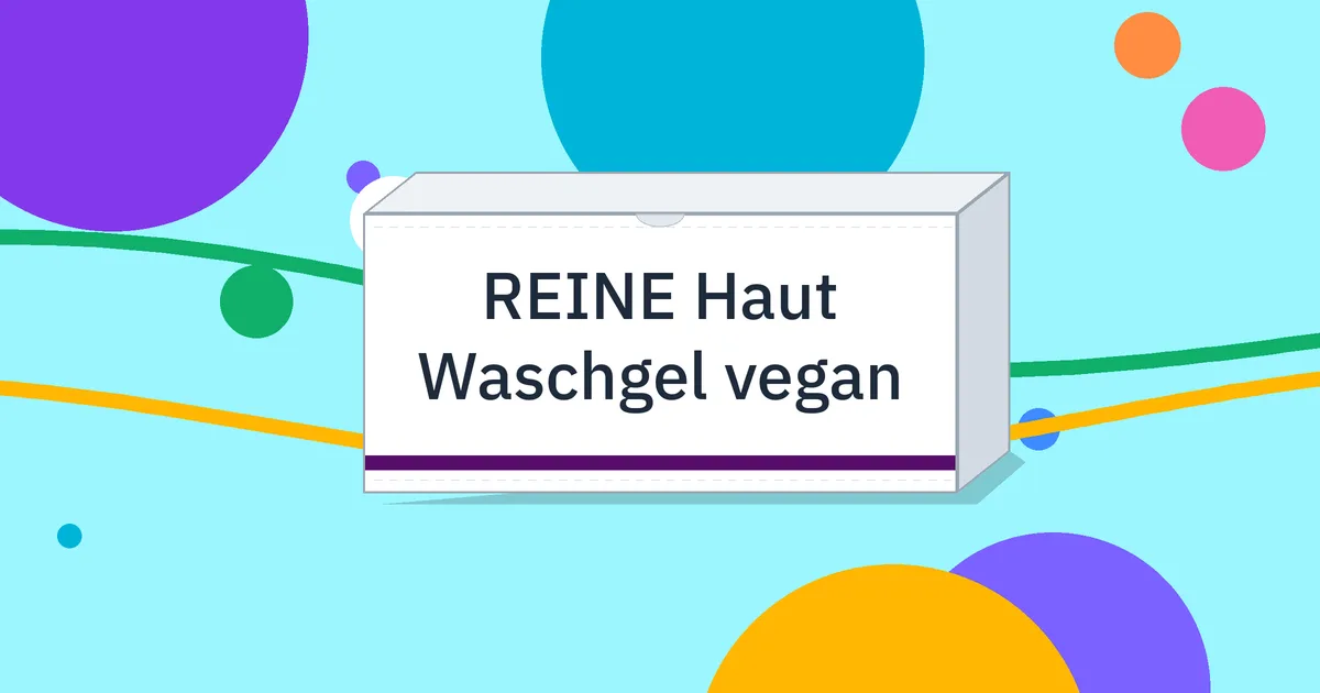 Symbolbild: Packung mit der Aufschrift REINE Haut Waschgel vegan (PZN 15251239) – Verfügbarkeit und Bezug in Apotheken in Frankfurt am Main