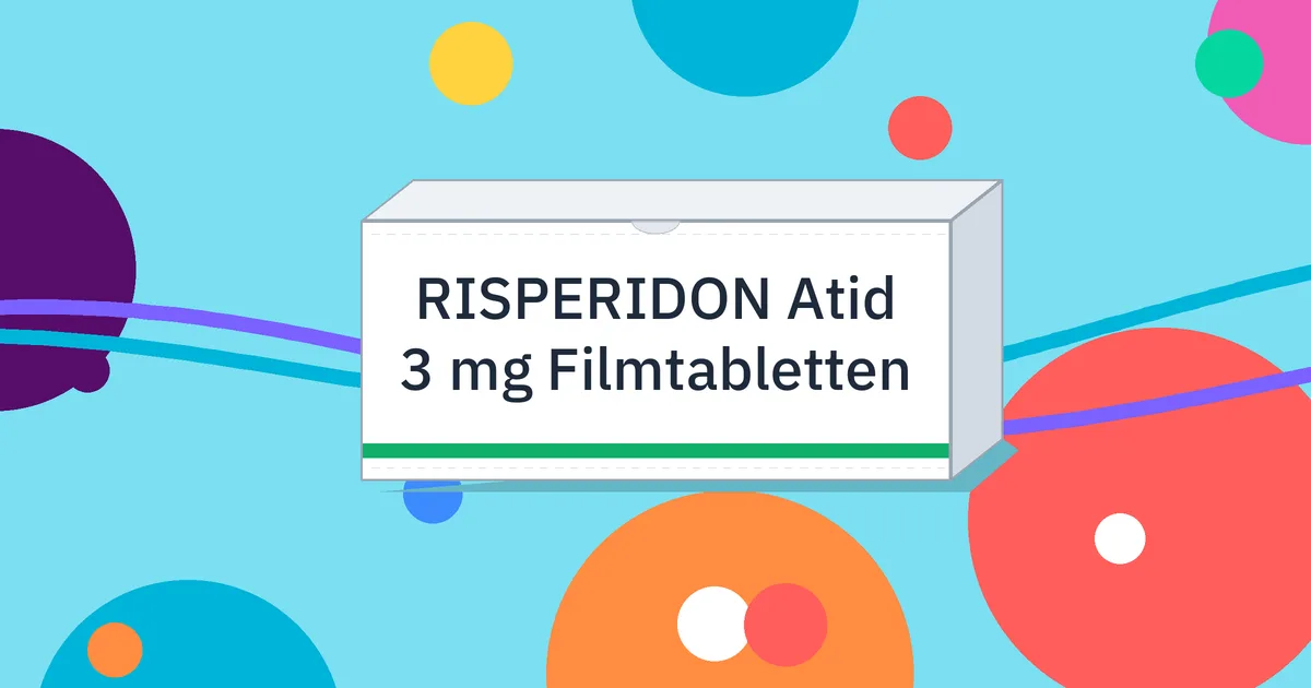 Symbolbild: Packung mit der Aufschrift RISPERIDON Atid 3 mg Filmtabletten (PZN 05989010) – Verfügbarkeit und Bezug in Apotheken in Frankfurt am Main