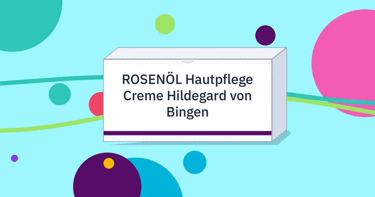 Symbolbild: Packung mit der Aufschrift ROSENÖL Hautpflege Creme Hildegard von Bingen (PZN 11536726) – Verfügbarkeit und Bezug in Apotheken in Frankfurt am Main