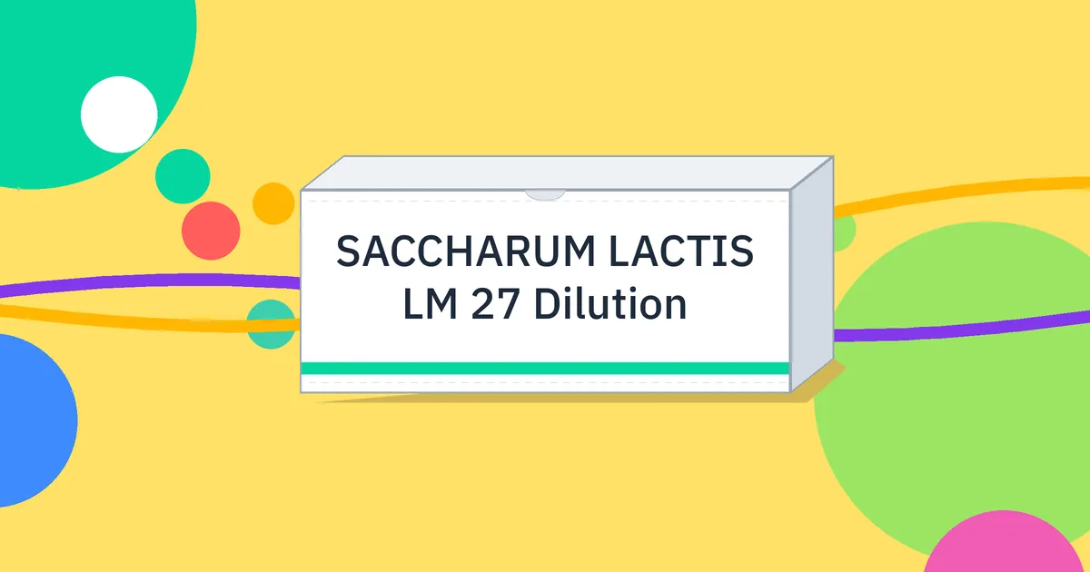 Symbolbild: Packung mit der Aufschrift SACCHARUM LACTIS LM 27 Dilution (PZN 13176887) – Verfügbarkeit und Bezug in Apotheken in Frankfurt am Main