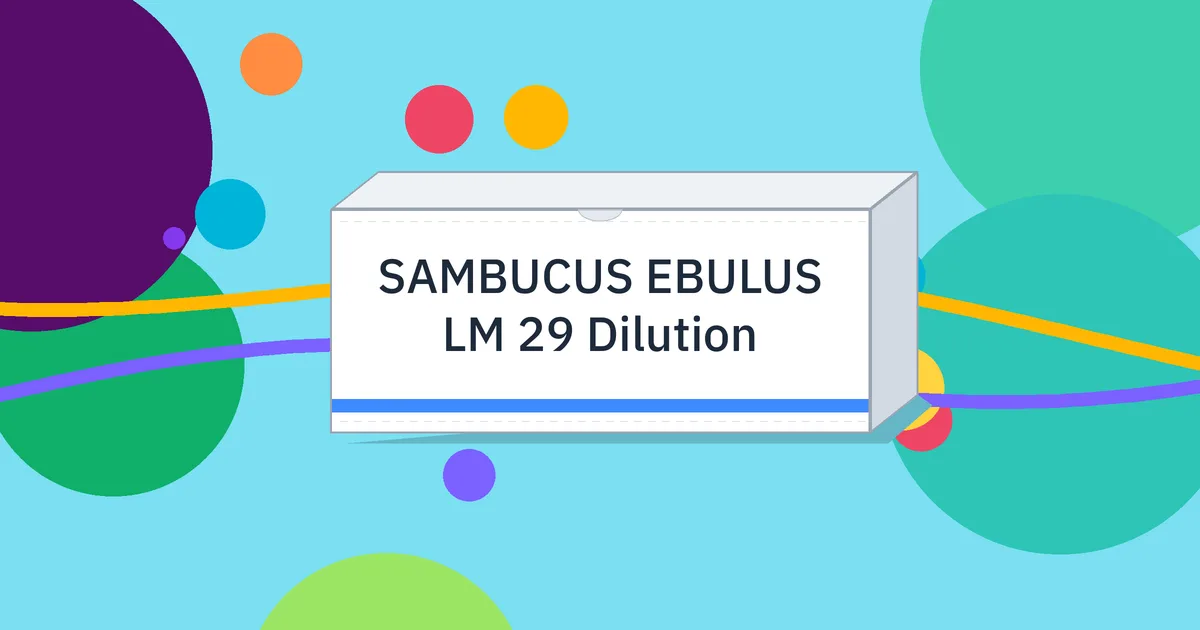 Symbolbild: Packung mit der Aufschrift SAMBUCUS EBULUS LM 29 Dilution (PZN 13180618) – Verfügbarkeit und Bezug in Apotheken in Frankfurt am Main