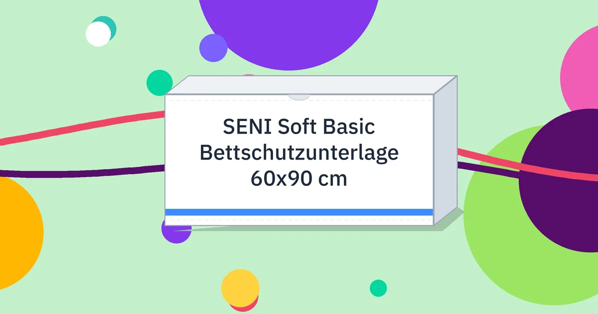 Symbolbild: Packung mit der Aufschrift SENI Soft Basic Bettschutzunterlage 60x90 cm (PZN 06846726) – Verfügbarkeit und Bezug in Apotheken in Frankfurt am Main
