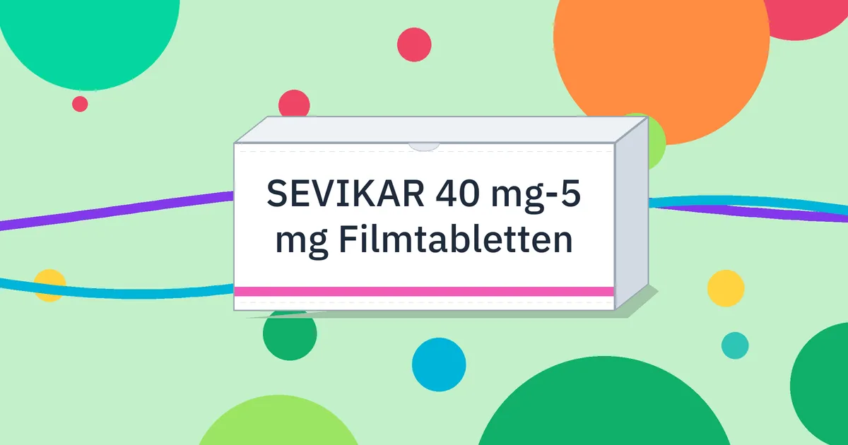 Symbolbild: Packung mit der Aufschrift SEVIKAR 40 mg-5 mg Filmtabletten (PZN 07117780) – Verfügbarkeit und Bezug in Apotheken in Frankfurt am Main