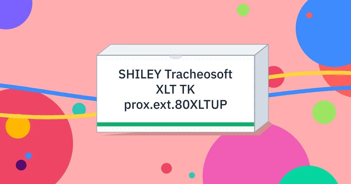 Symbolbild: Packung mit der Aufschrift SHILEY Tracheosoft XLT TK prox.ext.80XLTUP (PZN 04109975) – Verfügbarkeit und Bezug in Apotheken in Frankfurt am Main