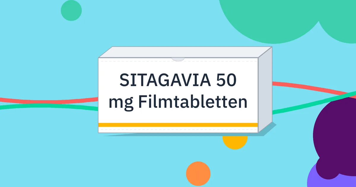 Symbolbild: Packung mit der Aufschrift SITAGAVIA 50 mg Filmtabletten (PZN 18060994) – Verfügbarkeit und Bezug in Apotheken in Frankfurt am Main