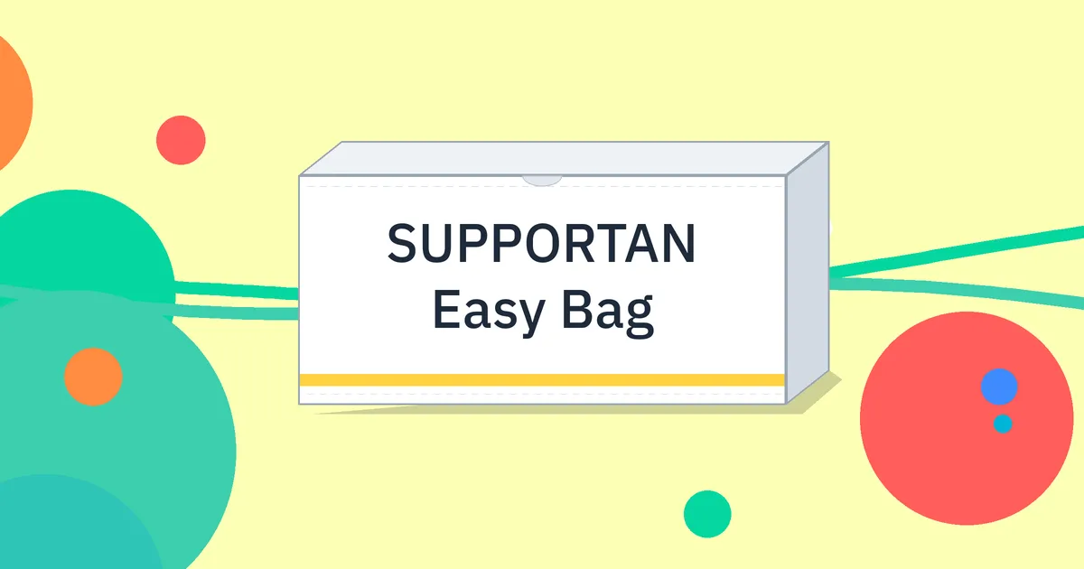 Symbolbild: Packung mit der Aufschrift SUPPORTAN Easy Bag (PZN 01565017) – Verfügbarkeit und Bezug in Apotheken in Frankfurt am Main