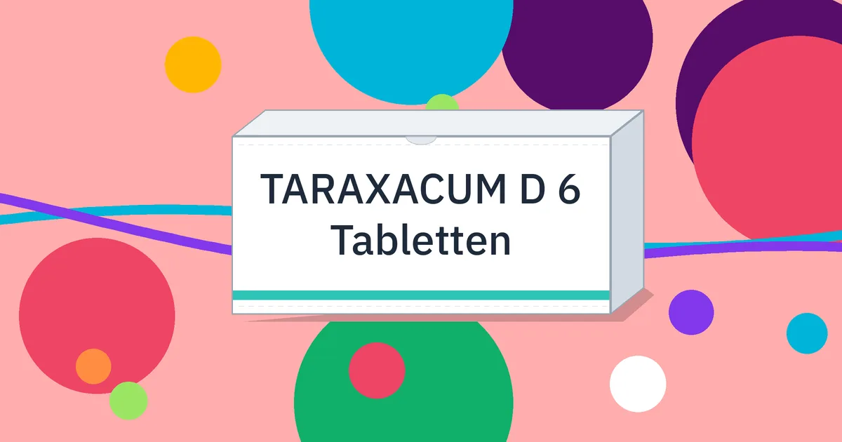 Symbolbild: Packung mit der Aufschrift TARAXACUM D 6 Tabletten (PZN 02636707) – Verfügbarkeit und Bezug in Apotheken in Frankfurt am Main