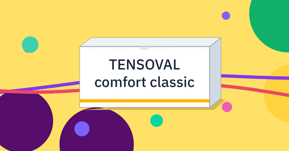 Symbolbild: Packung mit der Aufschrift TENSOVAL comfort classic (PZN 10740086) – Verfügbarkeit und Bezug in Apotheken in Frankfurt am Main