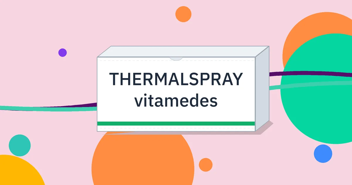 Symbolbild: Packung mit der Aufschrift THERMALSPRAY vitamedes (PZN 19943253) – Verfügbarkeit und Bezug in Apotheken in Frankfurt am Main
