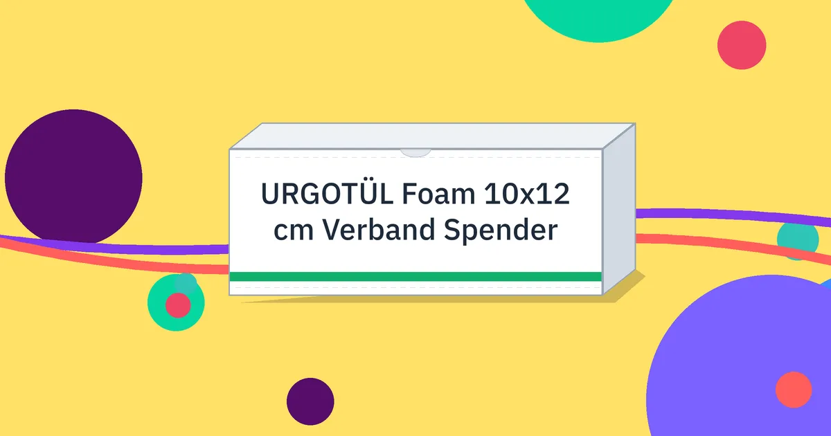 Symbolbild: Packung mit der Aufschrift URGOTÜL Foam 10x12 cm Verband Spender (PZN 10546875) – Verfügbarkeit und Bezug in Apotheken in Frankfurt am Main