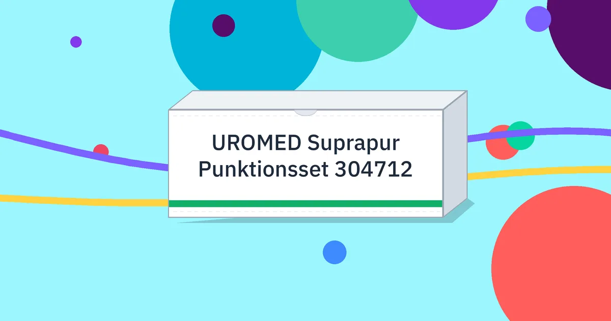 Symbolbild: Packung mit der Aufschrift UROMED Suprapur Punktionsset 304712 (PZN 10026124) – Verfügbarkeit und Bezug in Apotheken in Frankfurt am Main