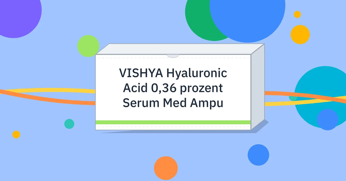 Symbolbild: Packung mit der Aufschrift VISHYA Hyaluronic Acid 0,36 prozent Serum Med Ampu (PZN 16801044) – Verfügbarkeit und Bezug in Apotheken in Frankfurt am Main