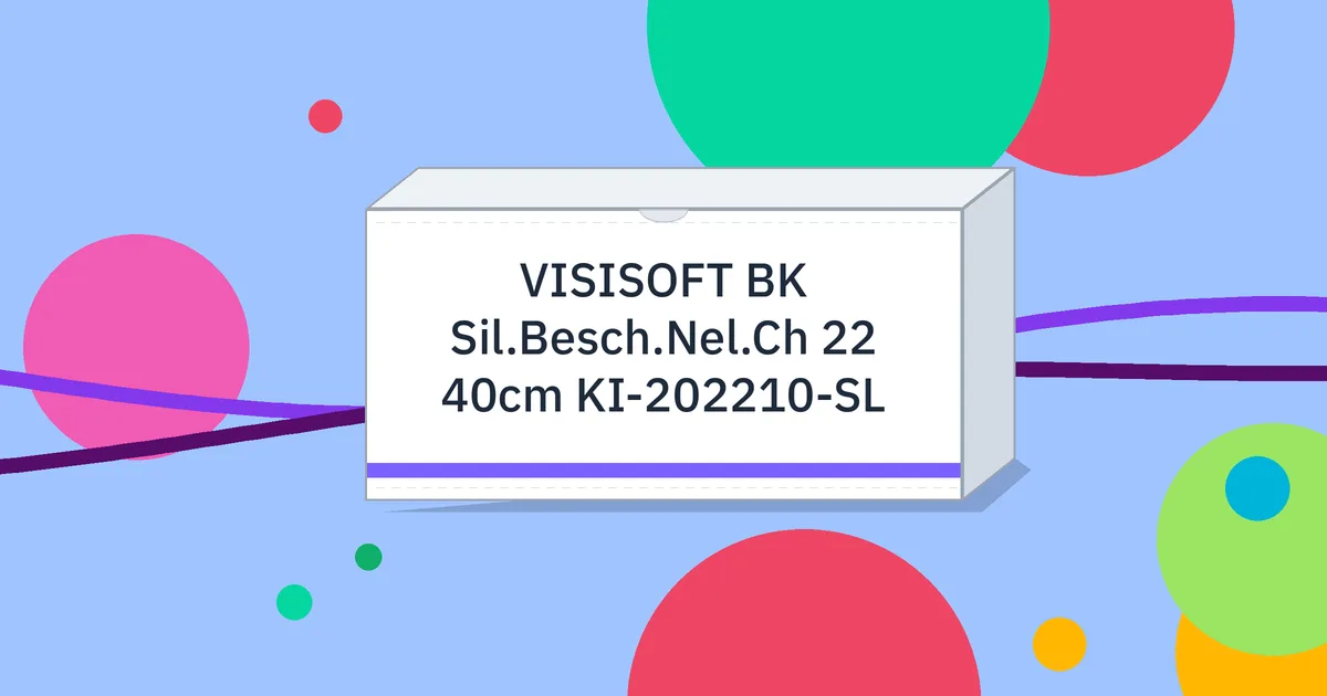 Symbolbild: Packung mit der Aufschrift VISISOFT BK Sil.Besch.Nel.Ch 22 40cm KI-202210-SL (PZN 18407400) – Verfügbarkeit und Bezug in Apotheken in Frankfurt am Main