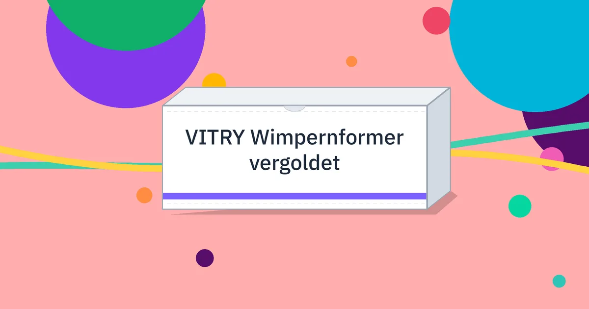 Symbolbild: Packung mit der Aufschrift VITRY Wimpernformer vergoldet (PZN 05044516) – Verfügbarkeit und Bezug in Apotheken in Frankfurt am Main