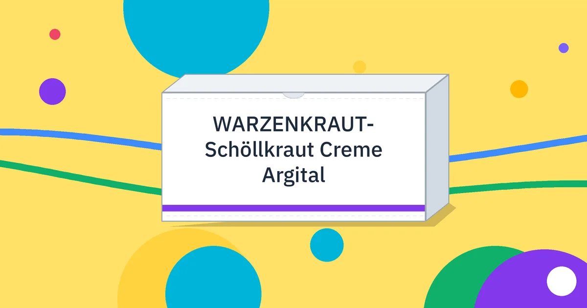 Symbolbild: Packung mit der Aufschrift WARZENKRAUT-Schöllkraut Creme Argital (PZN 16818926) – Verfügbarkeit und Bezug in Apotheken in Frankfurt am Main