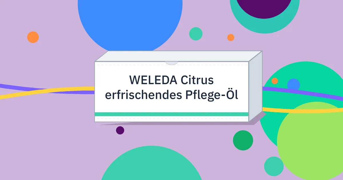Symbolbild: Packung mit der Aufschrift WELEDA Citrus erfrischendes Pflege-Öl (PZN 15876749) – Verfügbarkeit und Bezug in Apotheken in Frankfurt am Main