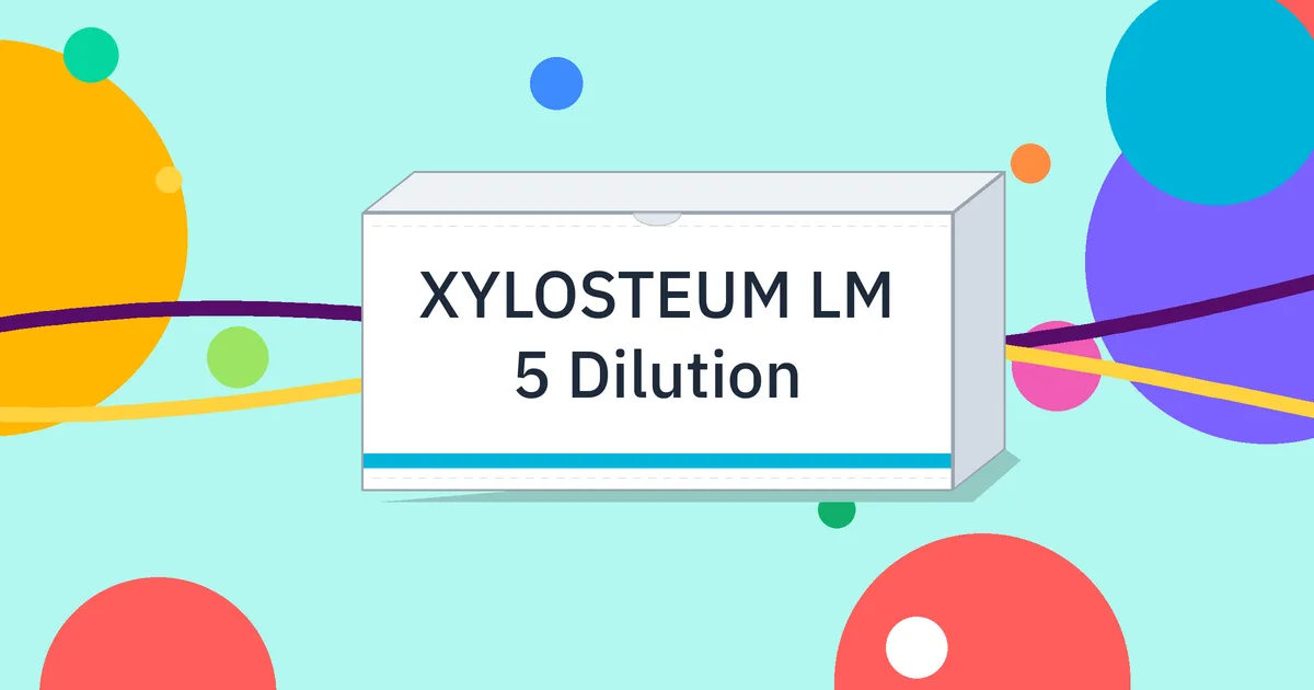 Symbolbild: Packung mit der Aufschrift XYLOSTEUM LM 5 Dilution (PZN 13284045) – Verfügbarkeit und Bezug in Apotheken in Frankfurt am Main