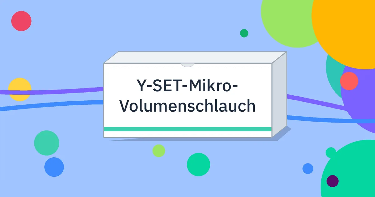 Symbolbild: Packung mit der Aufschrift Y-SET-Mikro-Volumenschlauch (PZN 19670453) – Verfügbarkeit und Bezug in Apotheken in Frankfurt am Main