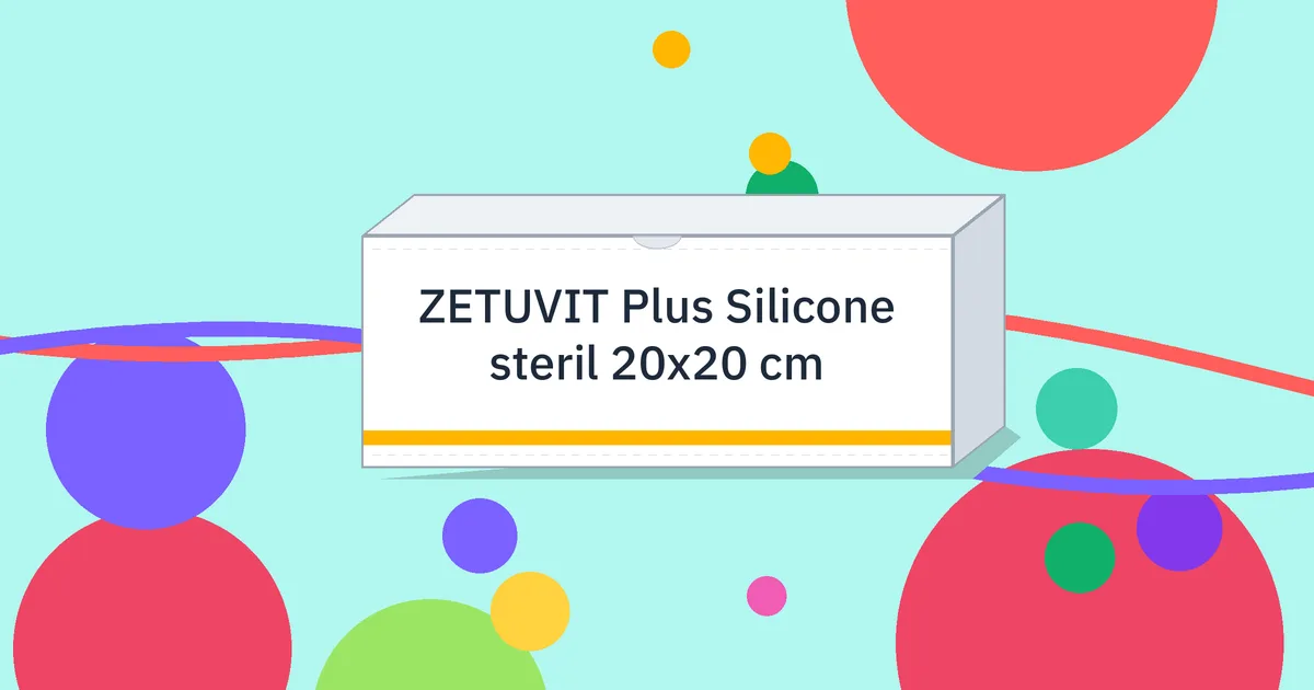 Symbolbild: Packung mit der Aufschrift ZETUVIT Plus Silicone steril 20x20 cm (PZN 18716957) – Verfügbarkeit und Bezug in Apotheken in Frankfurt am Main