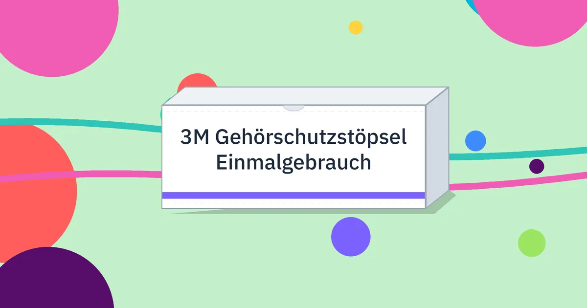 Symbolbild: Packung mit der Aufschrift 3M Gehörschutzstöpsel Einmalgebrauch (PZN 00280614) – Verfügbarkeit und Bezug in Apotheken in Frankfurt am Main