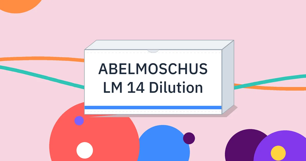 Symbolbild: Packung mit der Aufschrift ABELMOSCHUS LM 14 Dilution (PZN 12750226) – Verfügbarkeit und Bezug in Apotheken in Frankfurt am Main
