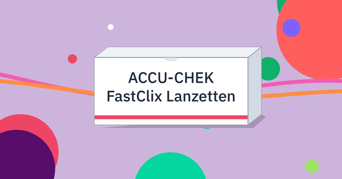 Symbolbild: Packung mit der Aufschrift ACCU-CHEK FastClix Lanzetten (PZN 20273177) – Verfügbarkeit und Bezug in Apotheken in Frankfurt am Main