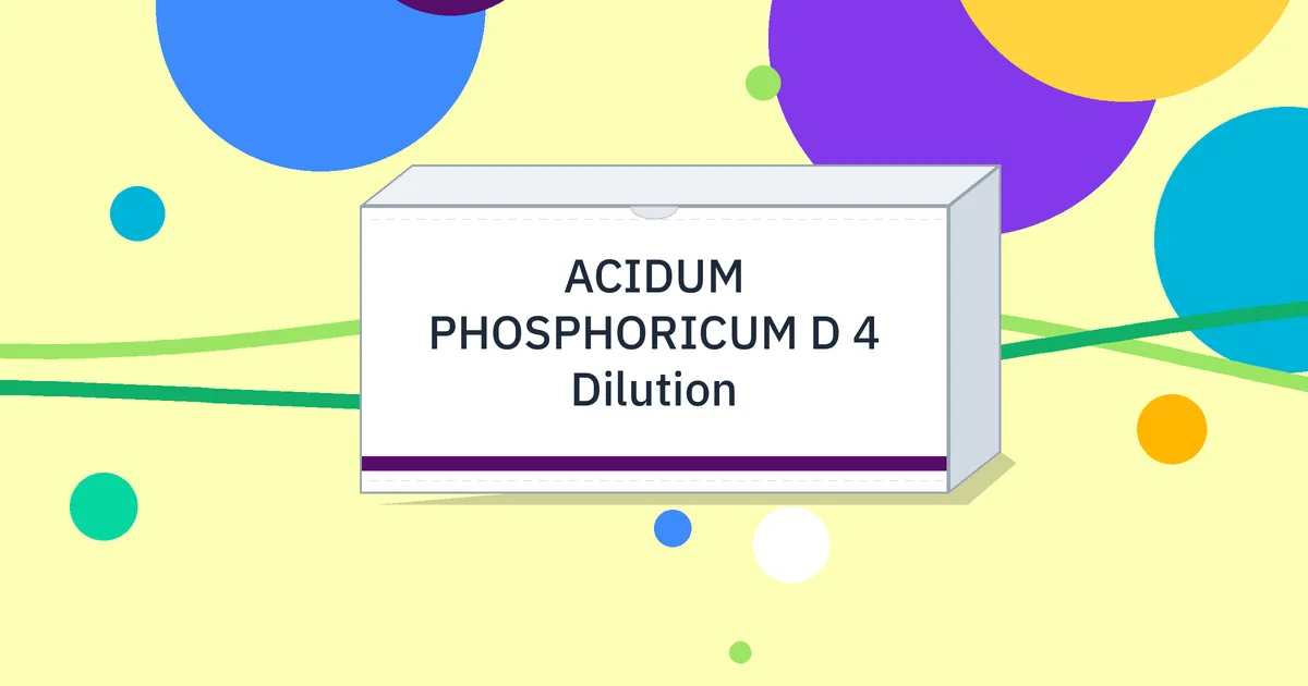 Symbolbild: Packung mit der Aufschrift ACIDUM PHOSPHORICUM D 4 Dilution (PZN 03486434) – Verfügbarkeit und Bezug in Apotheken in Frankfurt am Main
