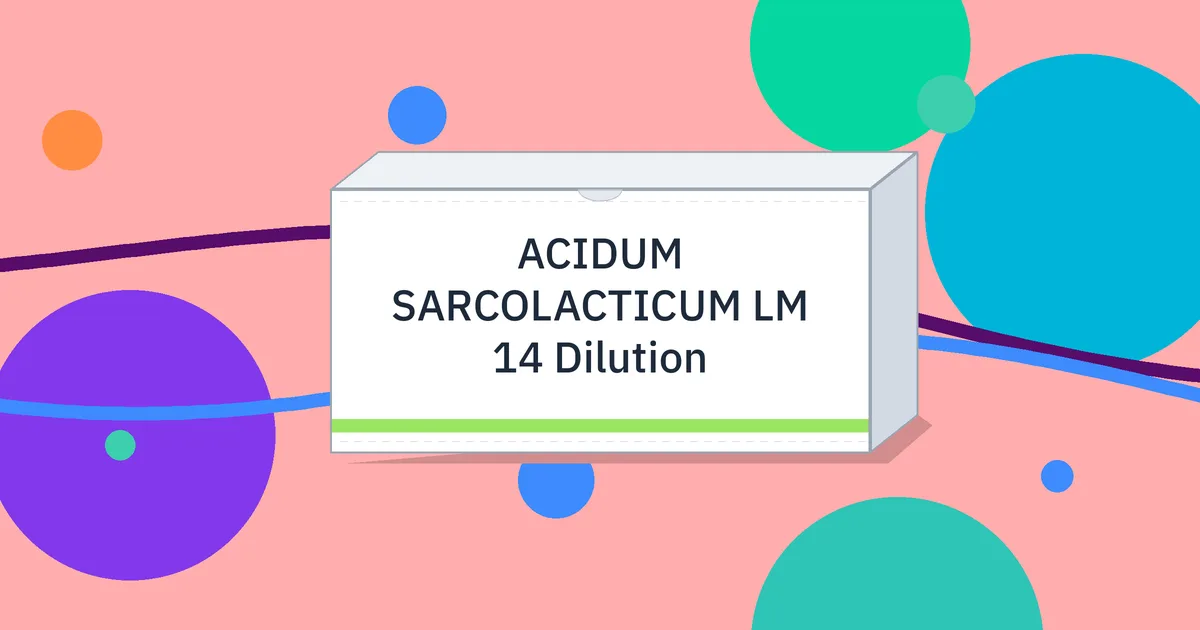 Symbolbild: Packung mit der Aufschrift ACIDUM SARCOLACTICUM LM 14 Dilution (PZN 13282968) – Verfügbarkeit und Bezug in Apotheken in Frankfurt am Main