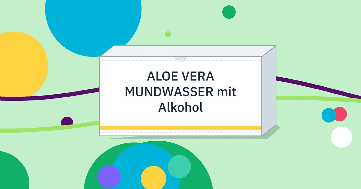 Symbolbild: Packung mit der Aufschrift ALOE VERA MUNDWASSER mit Alkohol (PZN 02526835) – Verfügbarkeit und Bezug in Apotheken in Frankfurt am Main