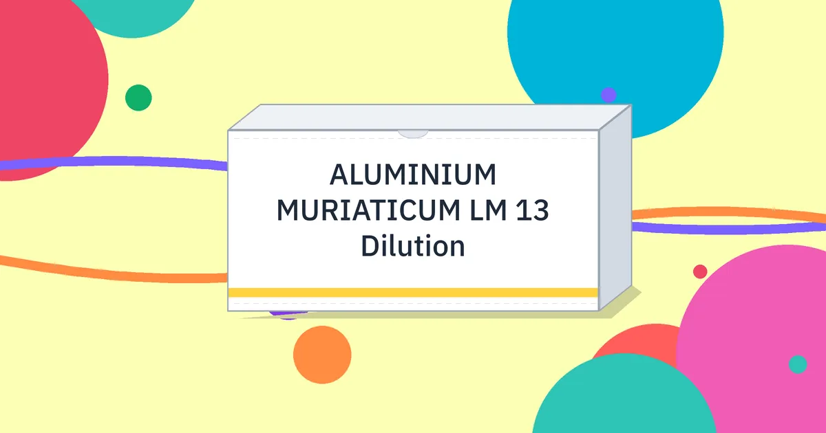 Symbolbild: Packung mit der Aufschrift ALUMINIUM MURIATICUM LM 13 Dilution (PZN 13316704) – Verfügbarkeit und Bezug in Apotheken in Frankfurt am Main