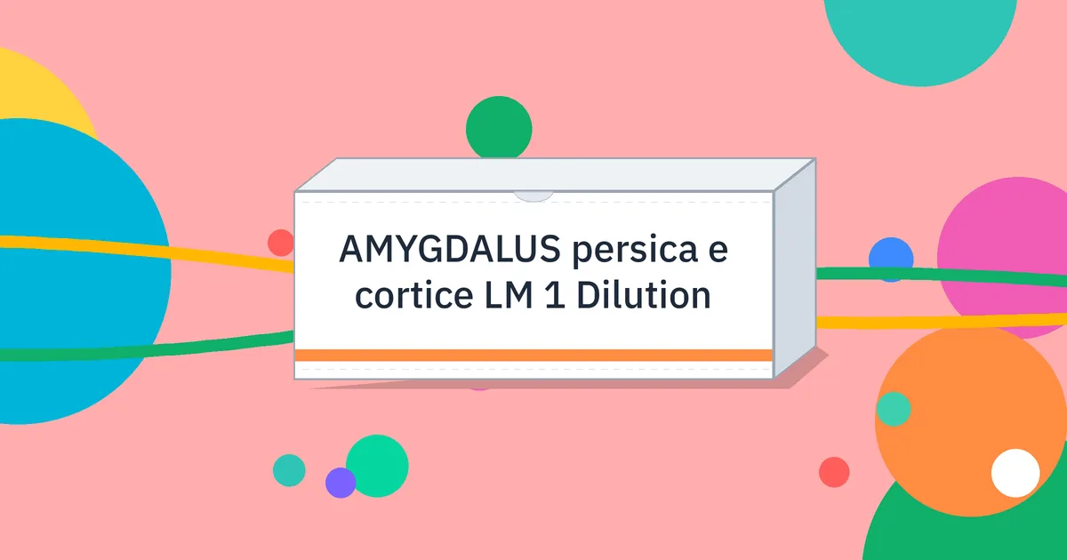 Symbolbild: Packung mit der Aufschrift AMYGDALUS persica e cortice LM 1 Dilution (PZN 13325896) – Verfügbarkeit und Bezug in Apotheken in Frankfurt am Main