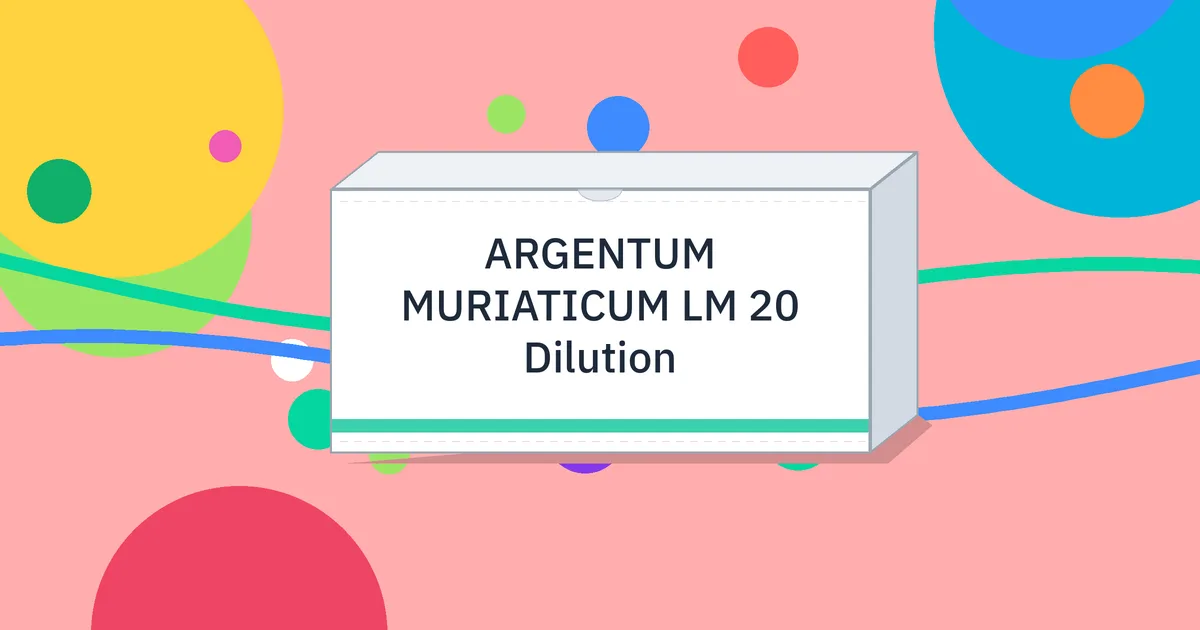 Symbolbild: Packung mit der Aufschrift ARGENTUM MURIATICUM LM 20 Dilution (PZN 12768315) – Verfügbarkeit und Bezug in Apotheken in Frankfurt am Main