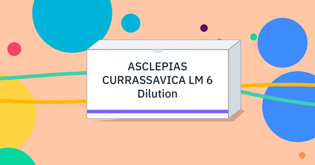 Symbolbild: Packung mit der Aufschrift ASCLEPIAS CURRASSAVICA LM 6 Dilution (PZN 13399914) – Verfügbarkeit und Bezug in Apotheken in Frankfurt am Main