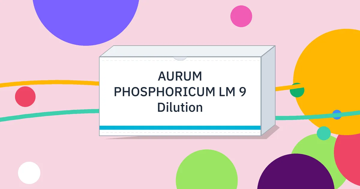 Symbolbild: Packung mit der Aufschrift AURUM PHOSPHORICUM LM 9 Dilution (PZN 11589065) – Verfügbarkeit und Bezug in Apotheken in Frankfurt am Main