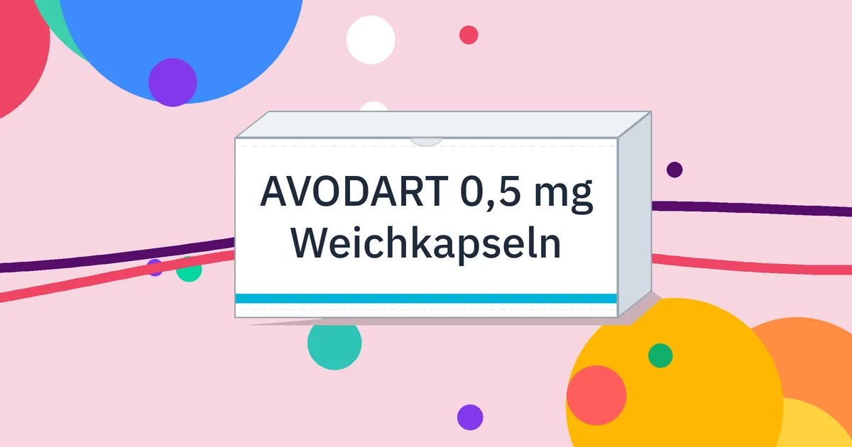 Symbolbild: Packung mit der Aufschrift AVODART 0,5 mg Weichkapseln (PZN 00805407) – Verfügbarkeit und Bezug in Apotheken in Frankfurt am Main