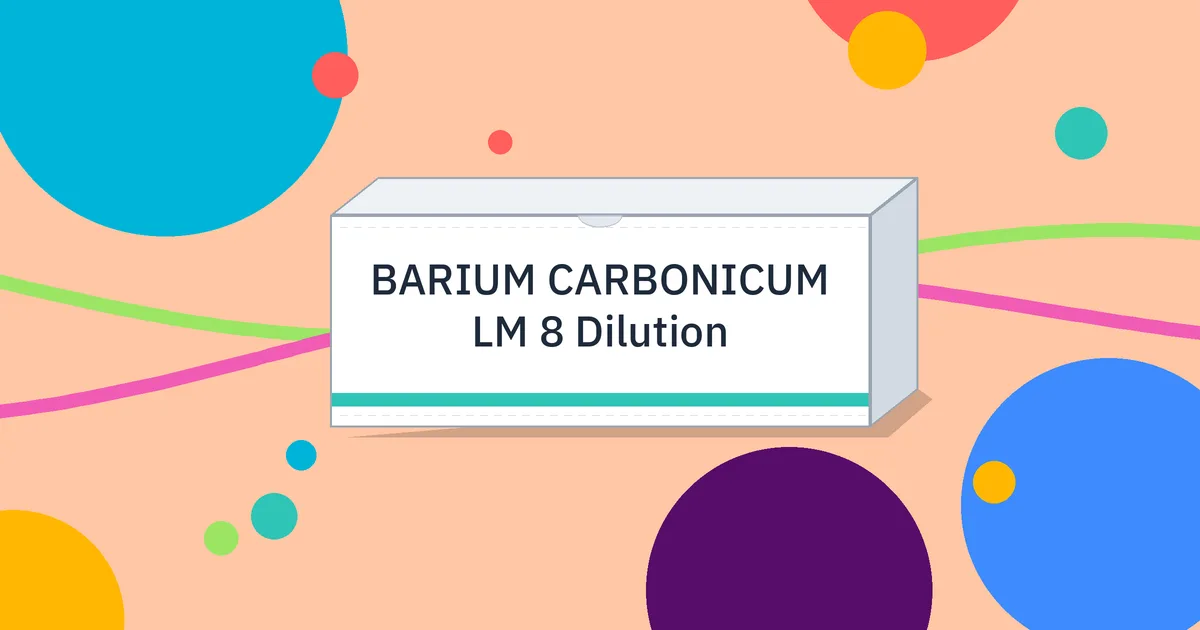 Symbolbild: Packung mit der Aufschrift BARIUM CARBONICUM LM 8 Dilution (PZN 12788909) – Verfügbarkeit und Bezug in Apotheken in Frankfurt am Main