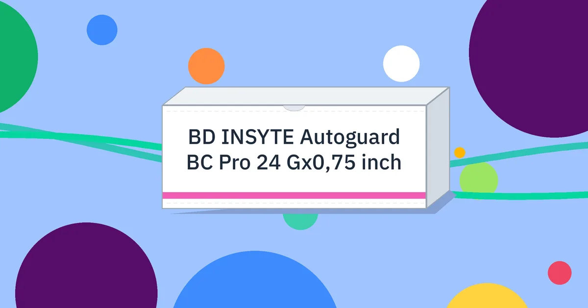 Symbolbild: Packung mit der Aufschrift BD INSYTE Autoguard BC Pro 24 Gx0,75 inch (PZN 17517658) – Verfügbarkeit und Bezug in Apotheken in Frankfurt am Main