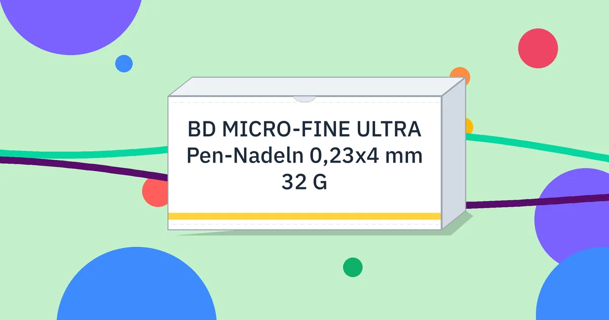 Symbolbild: Packung mit der Aufschrift BD MICRO-FINE ULTRA Pen-Nadeln 0,23x4 mm 32 G (PZN 11518289) – Verfügbarkeit und Bezug in Apotheken in Frankfurt am Main