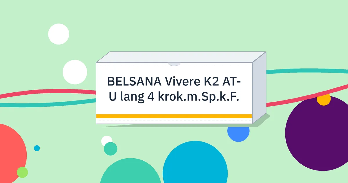 Symbolbild: Packung mit der Aufschrift BELSANA Vivere K2 AT-U lang 4 krok.m.Sp.k.F. (PZN 08538733) – Verfügbarkeit und Bezug in Apotheken in Frankfurt am Main